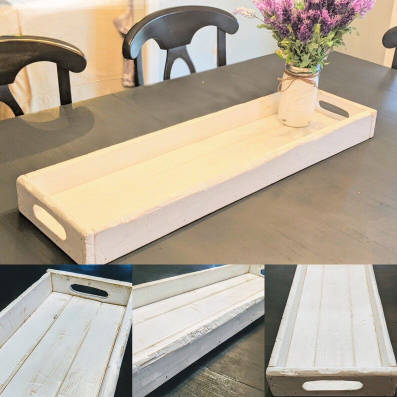 Custom Built Farmhouse Dining Room Table Centerpiece Tray - Etsy