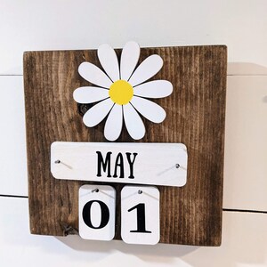 Interactive Calendar With Interchangeable Wood Themed Pieces, Months ...