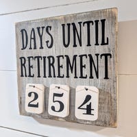 Retirement Countdown Clock - Etsy