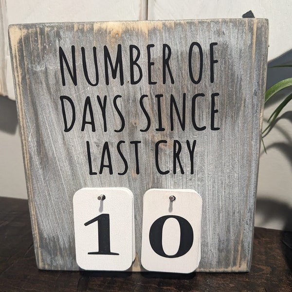 Days Since Last Sign - Etsy