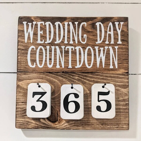 Wedding Countdown - Etsy
