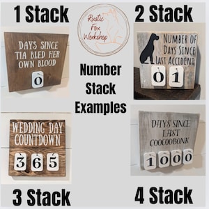 6" X 6" Custom Quote Incident DESKTOP Accent Sign, Number of Days Since ...