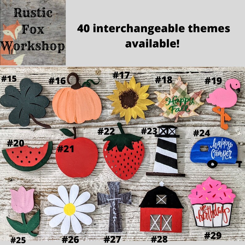 Welcome to Our Home Interchangeable Door Hanger Wreath Sign - Etsy