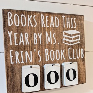Personalized Books Read Wooden Sign - Book Lover Gift - Etsy