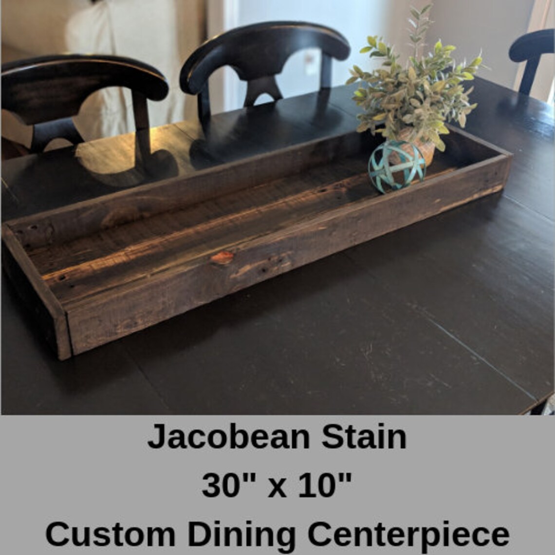 Custom Built Farmhouse Dining Room Table Centerpiece Tray - Etsy