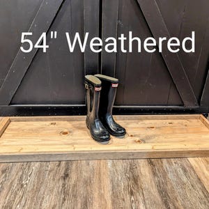 Custom Built Rustic Pine Wood Plank Boot Shoe Tray, Made to Order ...