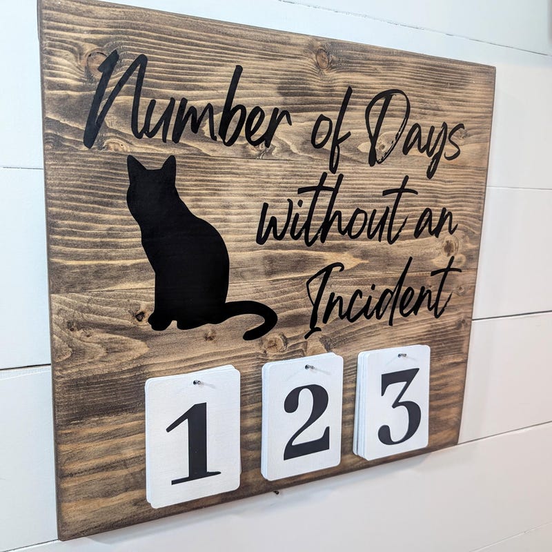 Days Since Last Incident Sign - Etsy