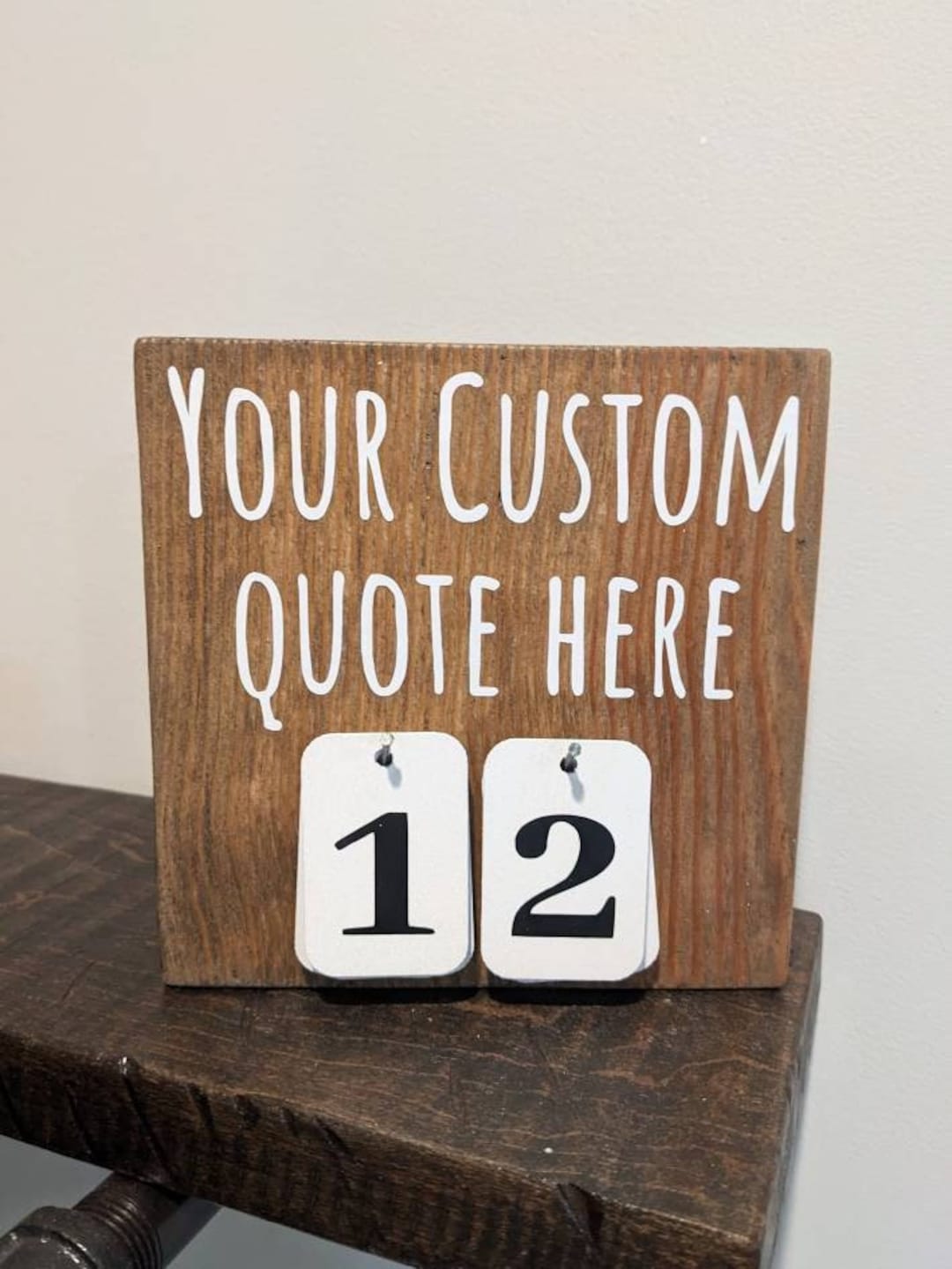 6" X 6" Custom Quote Incident DESKTOP Accent Sign, Number of Days Since ...
