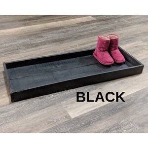 Custom Built Rustic Pine Wood Plank Boot Shoe Tray, Made to Order ...