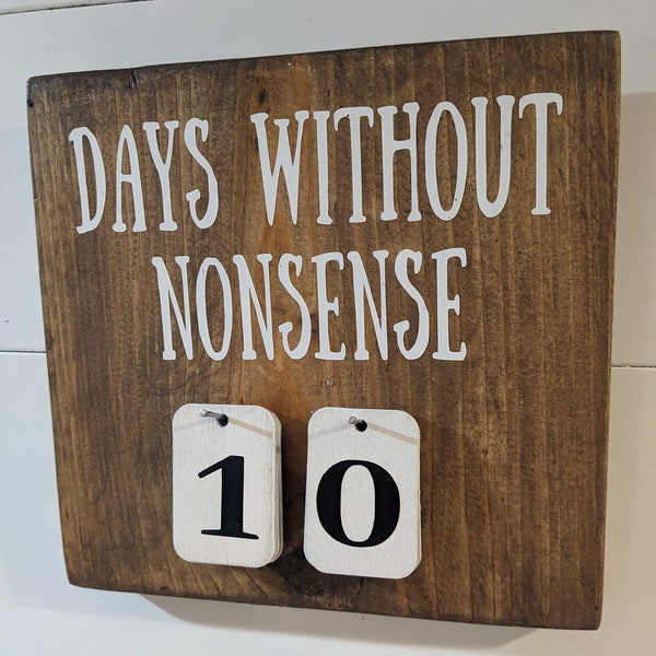 Days Without Incident Sign - Etsy
