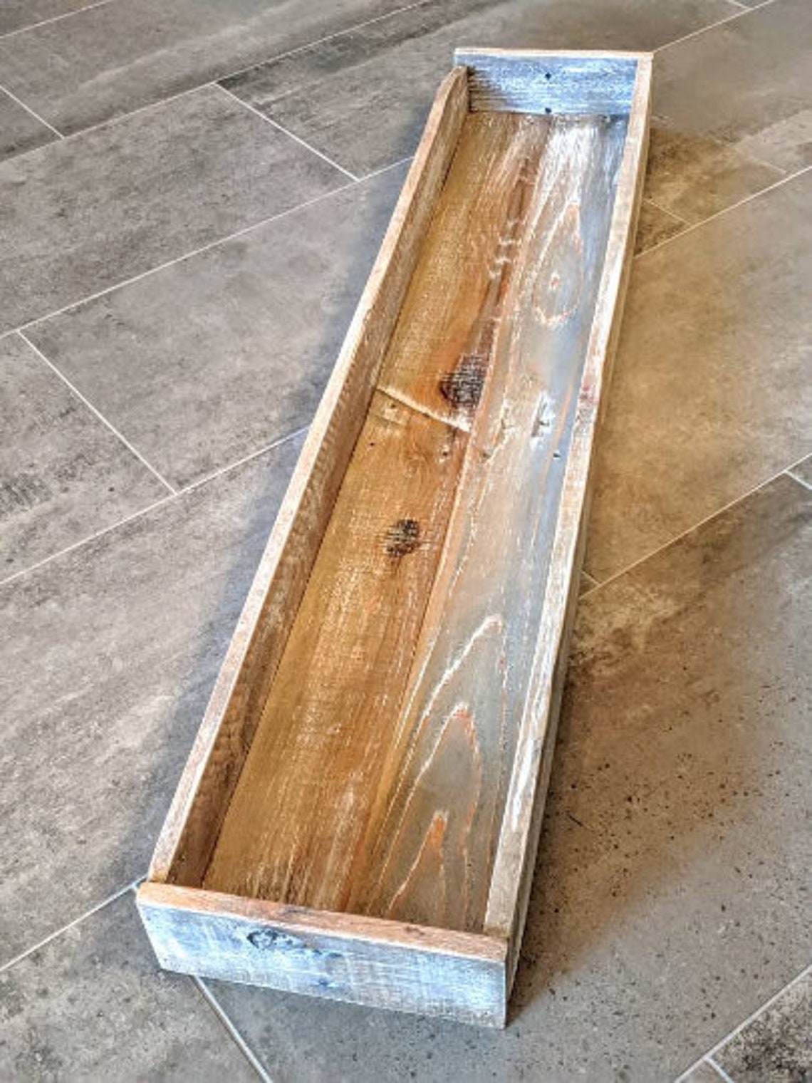 Custom Built Farmhouse Dining Room Table Centerpiece Tray - Etsy