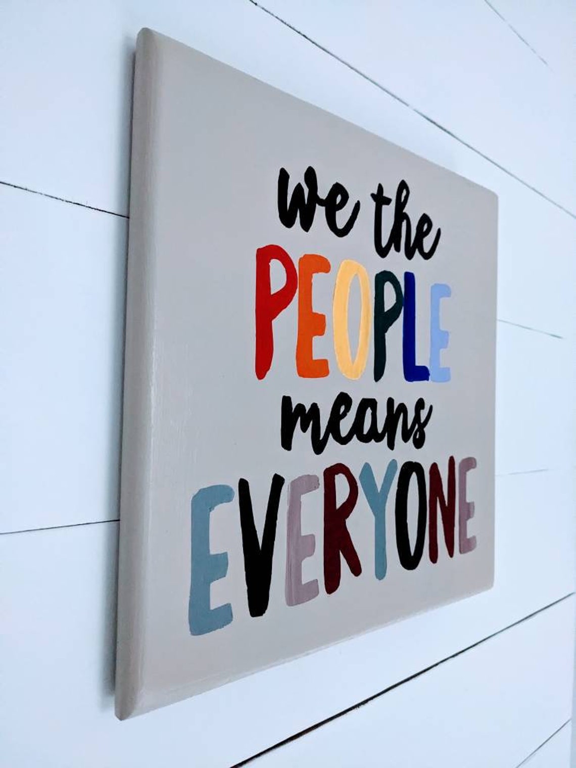 We the People Means Everyone Exterior Solid Wood Sign LGBTQ - Etsy