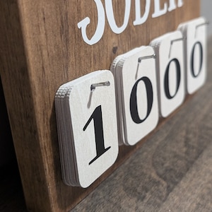 Graduation Countdown Sign: Custom Solid Wood Number Display (7" X 7 ...
