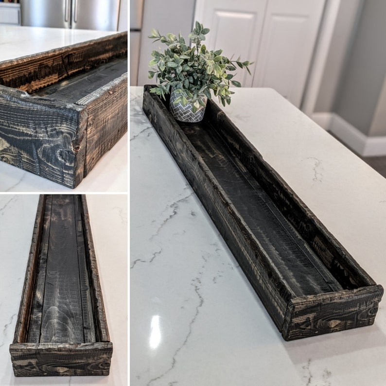 Custom Built Farmhouse Dining Room Table Centerpiece Tray - Etsy