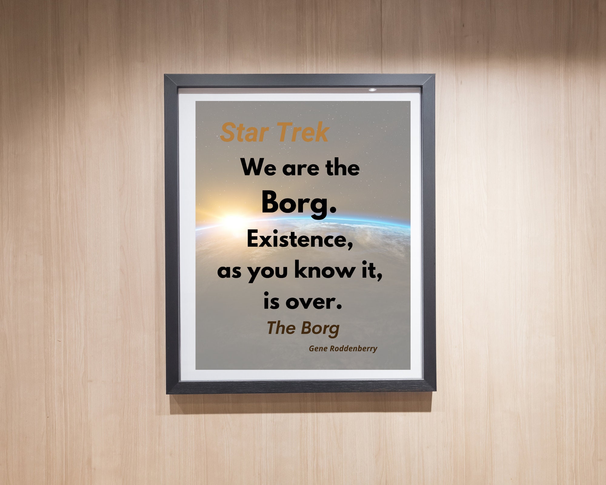 Sale | Star Trek Next Gen and Voyager | Borg- We Are the Borg Quote ...