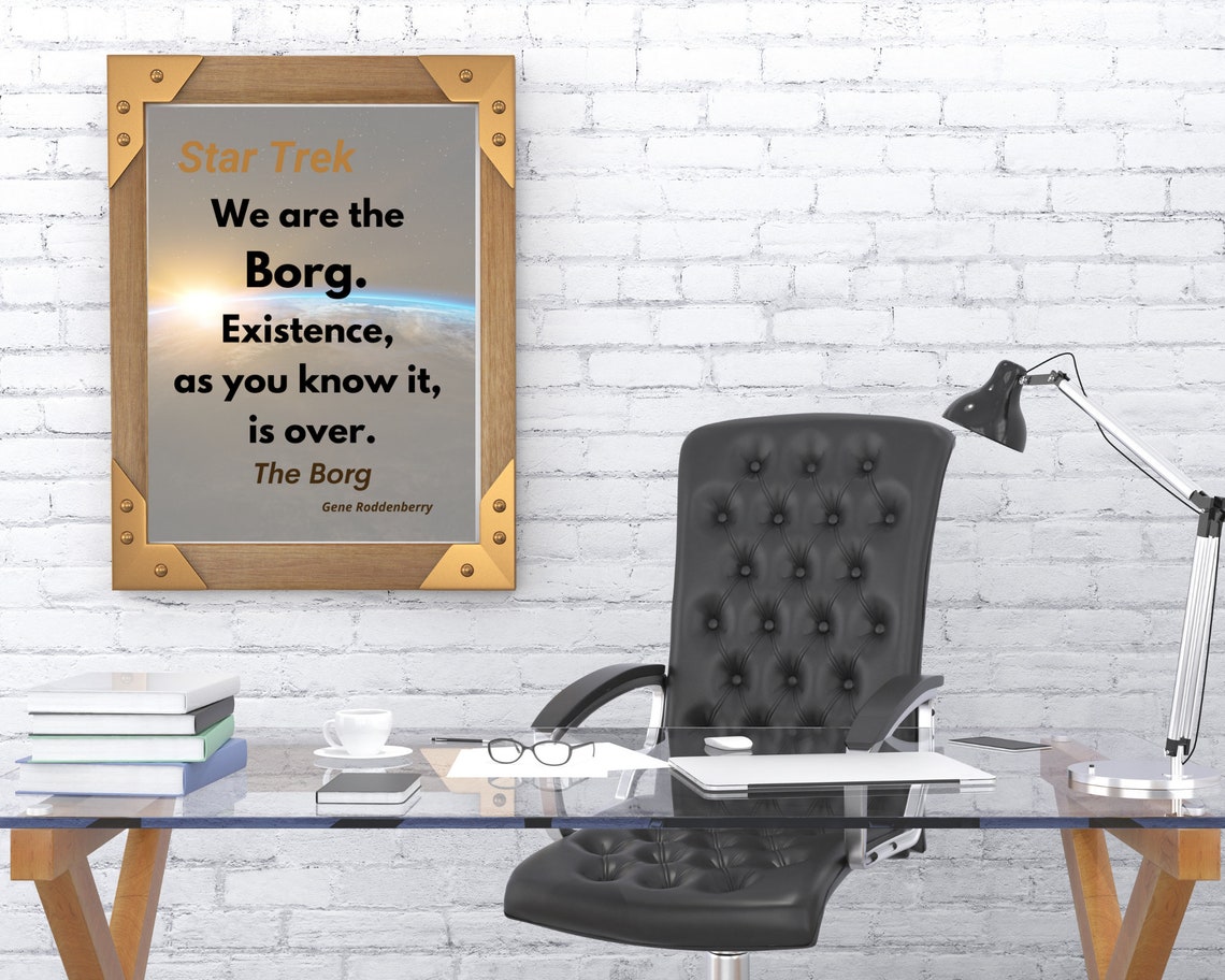 Sale | Star Trek Next Gen and Voyager | Borg- We Are the Borg Quote ...