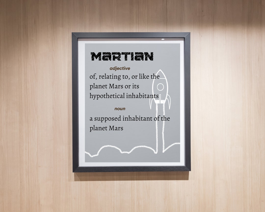 Sale | Martian Definition | Sci-fi | Aliens | the Truth is Out There ...