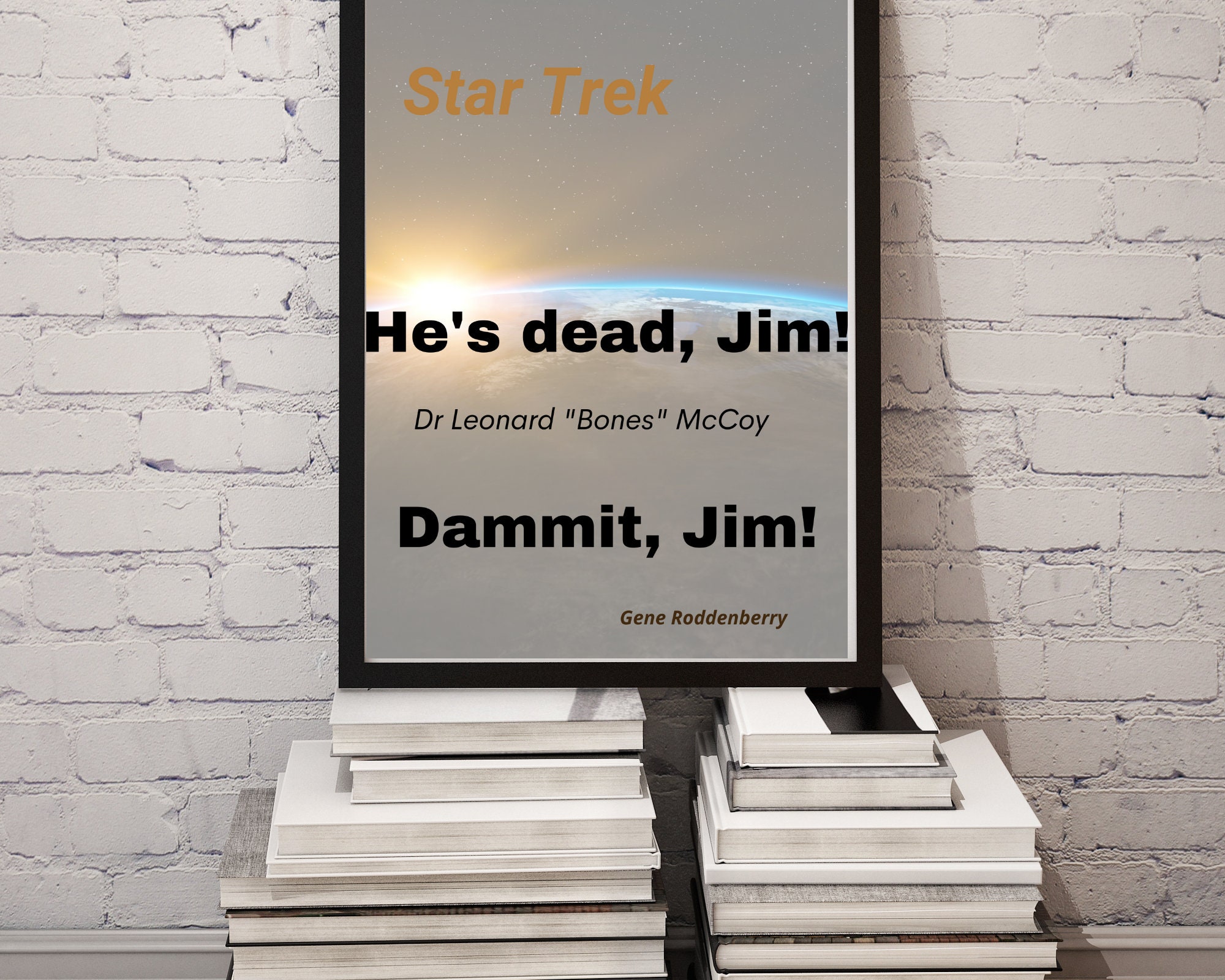 Sale | Star Trek Dr Mccoy Quotes | He's Dead | Dammit | Original Series ...