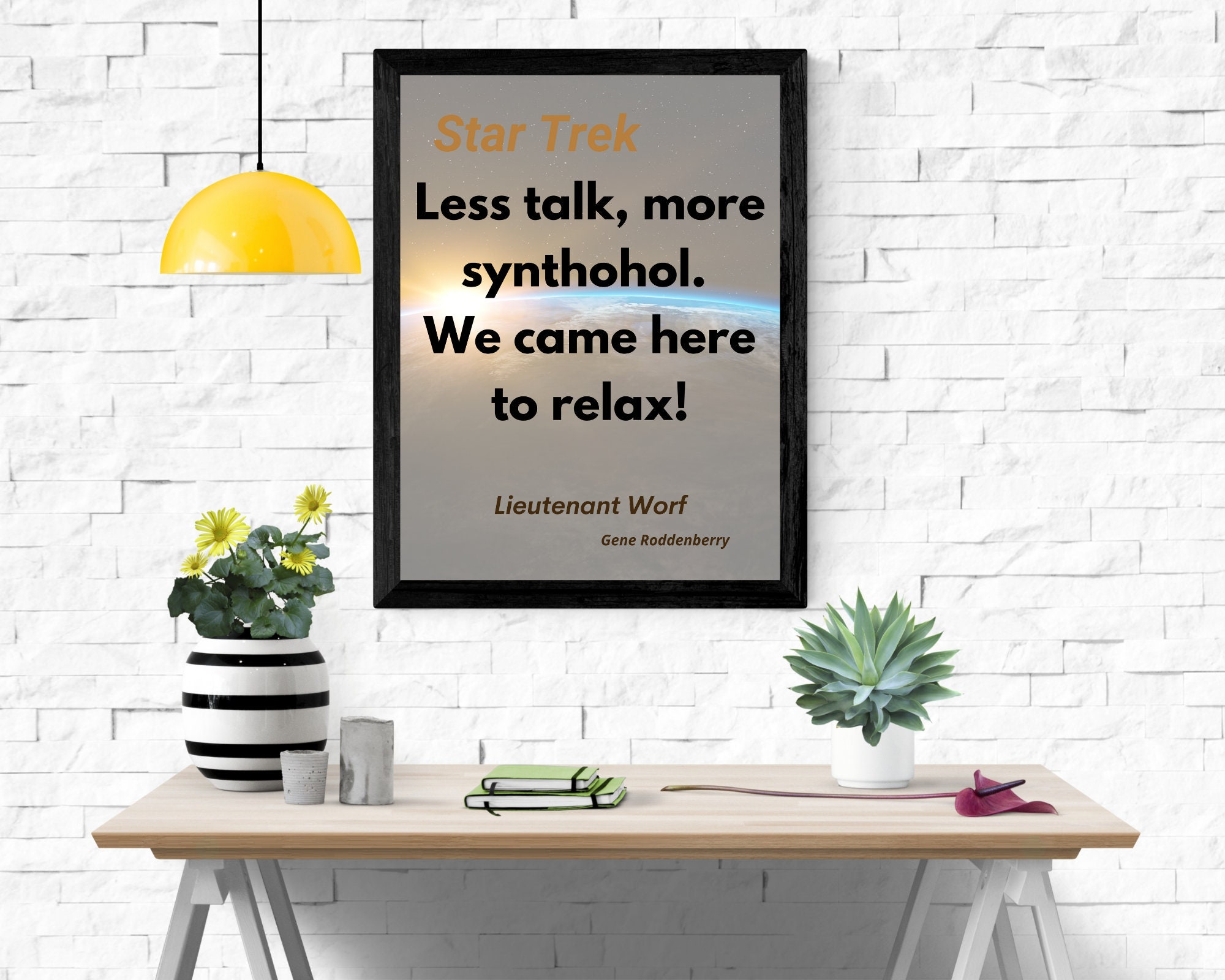 Sale | Star Trek Next Gen and DS9 | Worf Less Talk More Drink Quote ...