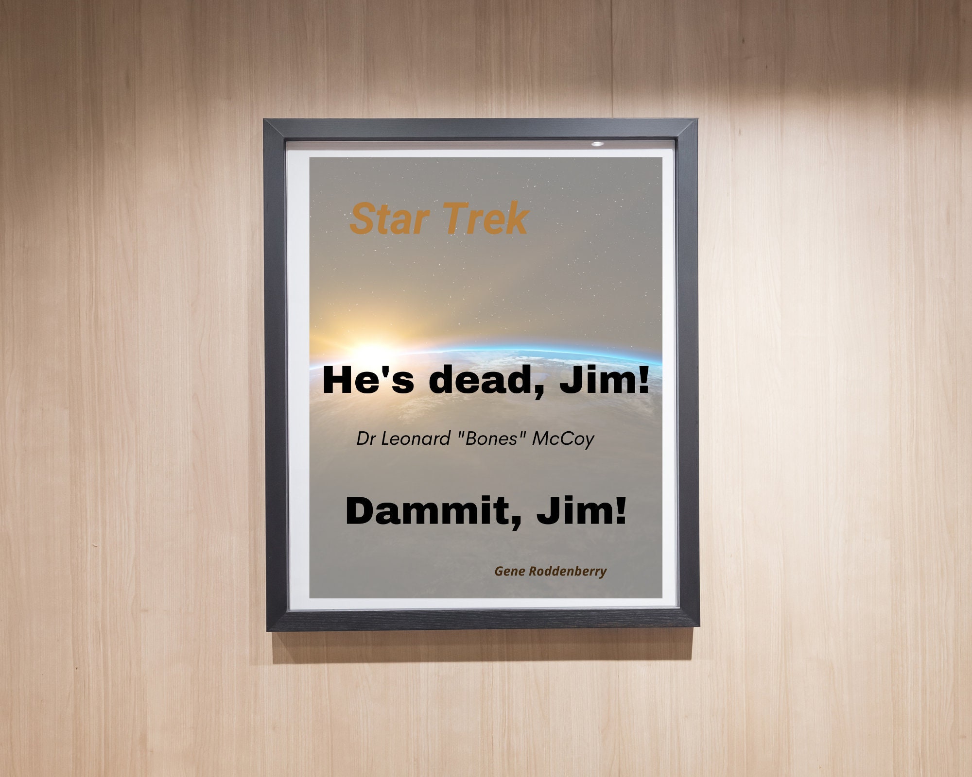 Sale | Star Trek Dr Mccoy Quotes | He's Dead | Dammit | Original Series ...