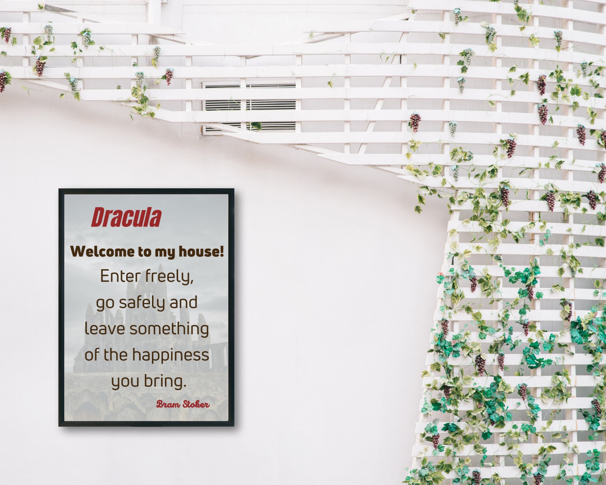 Sale | Dracula Quote Welcome to My House | Bram Stoker | Vampires | PDF ...