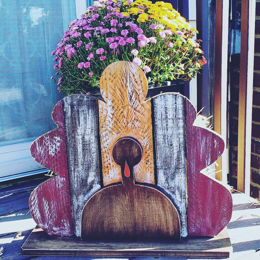 Wooden Thanksgiving Turkey, Porch Decor, Handmade, Holiday - Etsy
