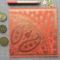 Paisley Note Cards - Etsy