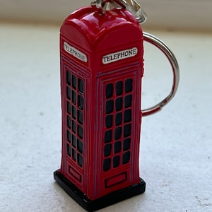 Iconic British Keychains - Red Double Decker Bus & Telephone Booth (3D ...