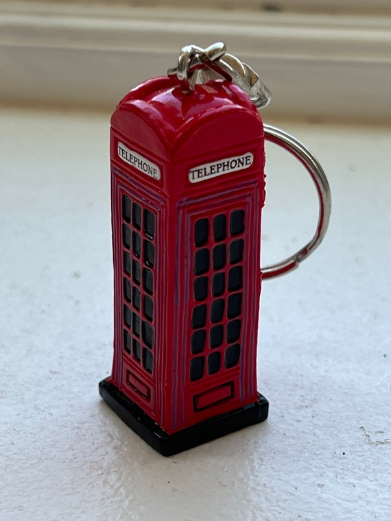 Iconic British Keychains - Red Double Decker Bus & Te… - Gem