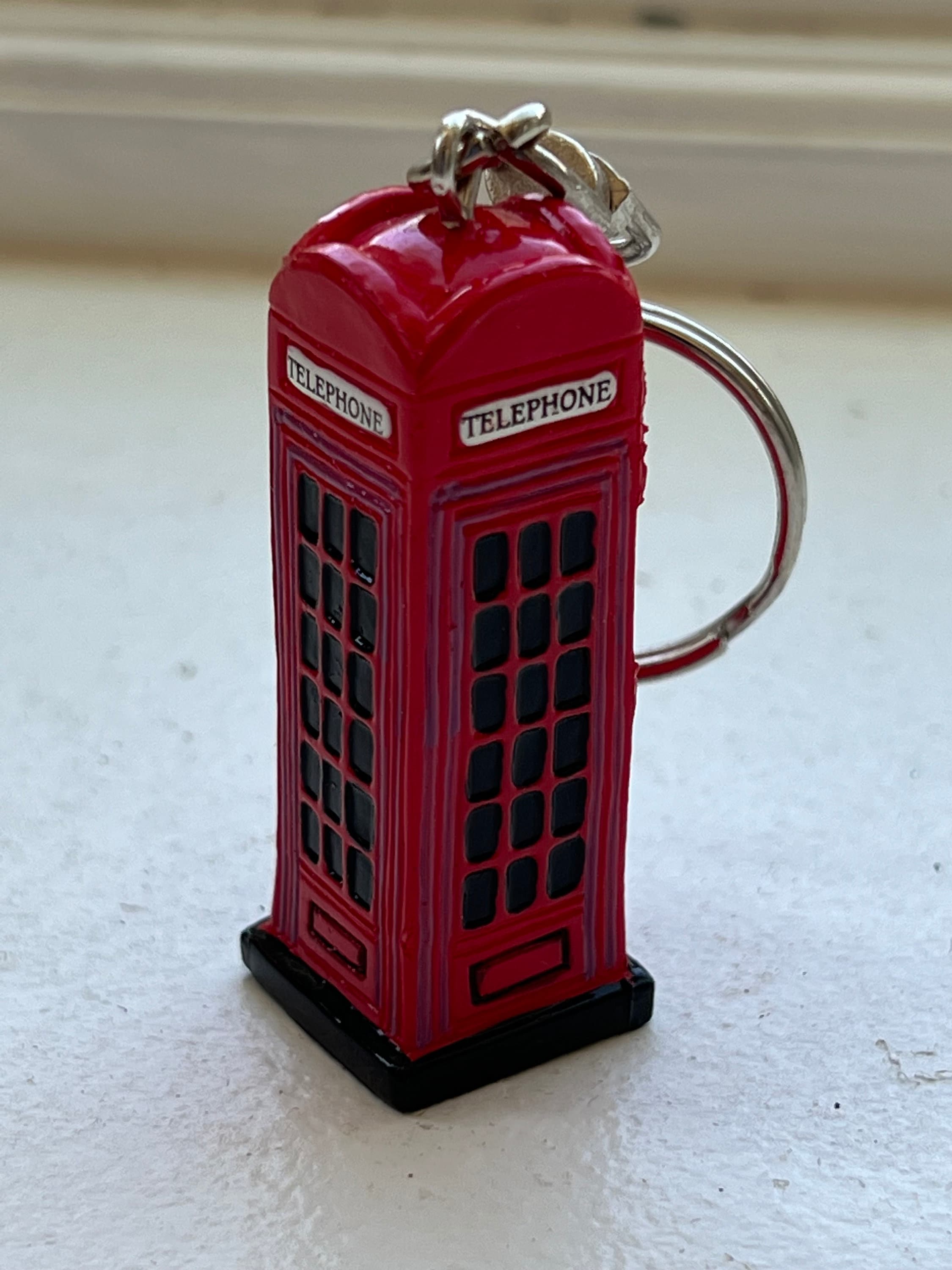 Iconic British Keychains - Red Double Decker Bus & Telephone Booth (3D ...