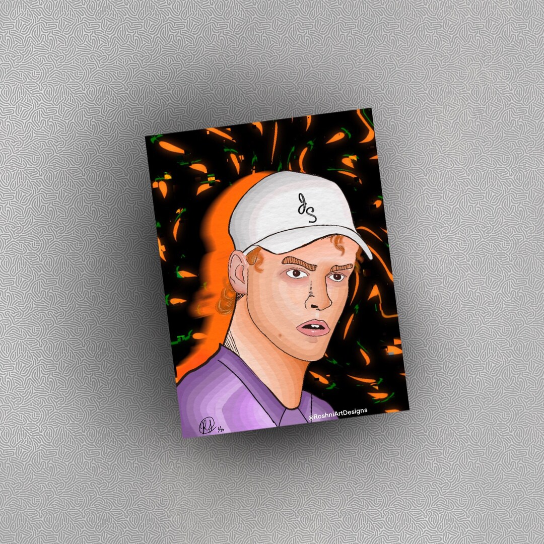 Jannick Sinner Portrait - Etsy