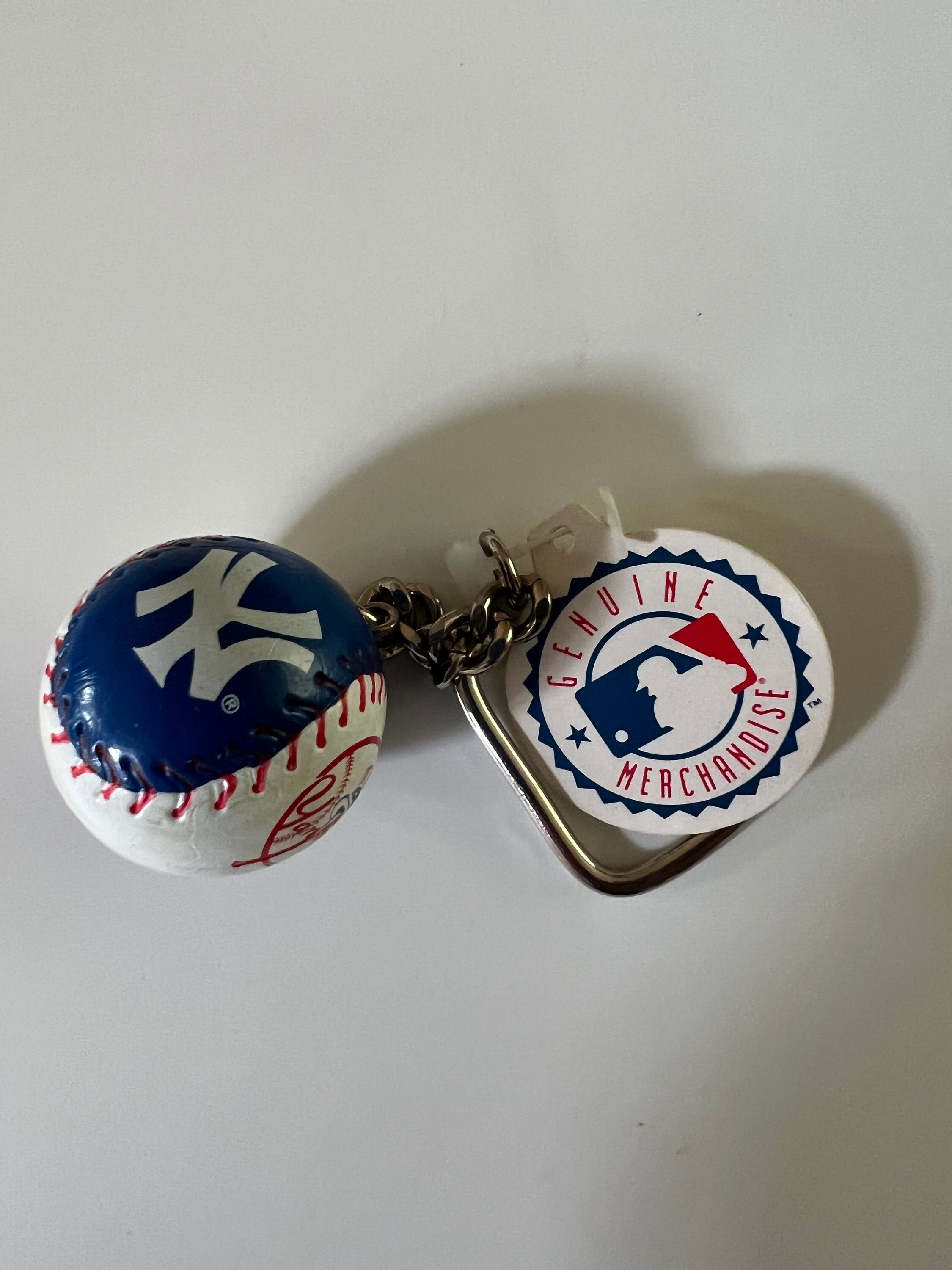 MLB Baseball Keychain New York Yankees & New York Mets Genuine MLB ...