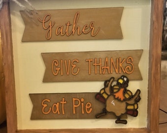 Wooden Pie Sign - Etsy