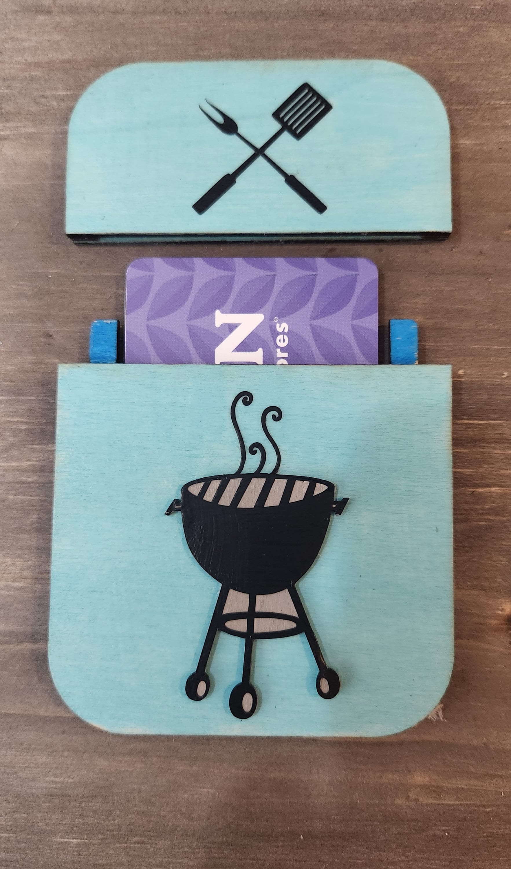 Grill - Wooden Gift Card Presentation Box / Holder - Etsy