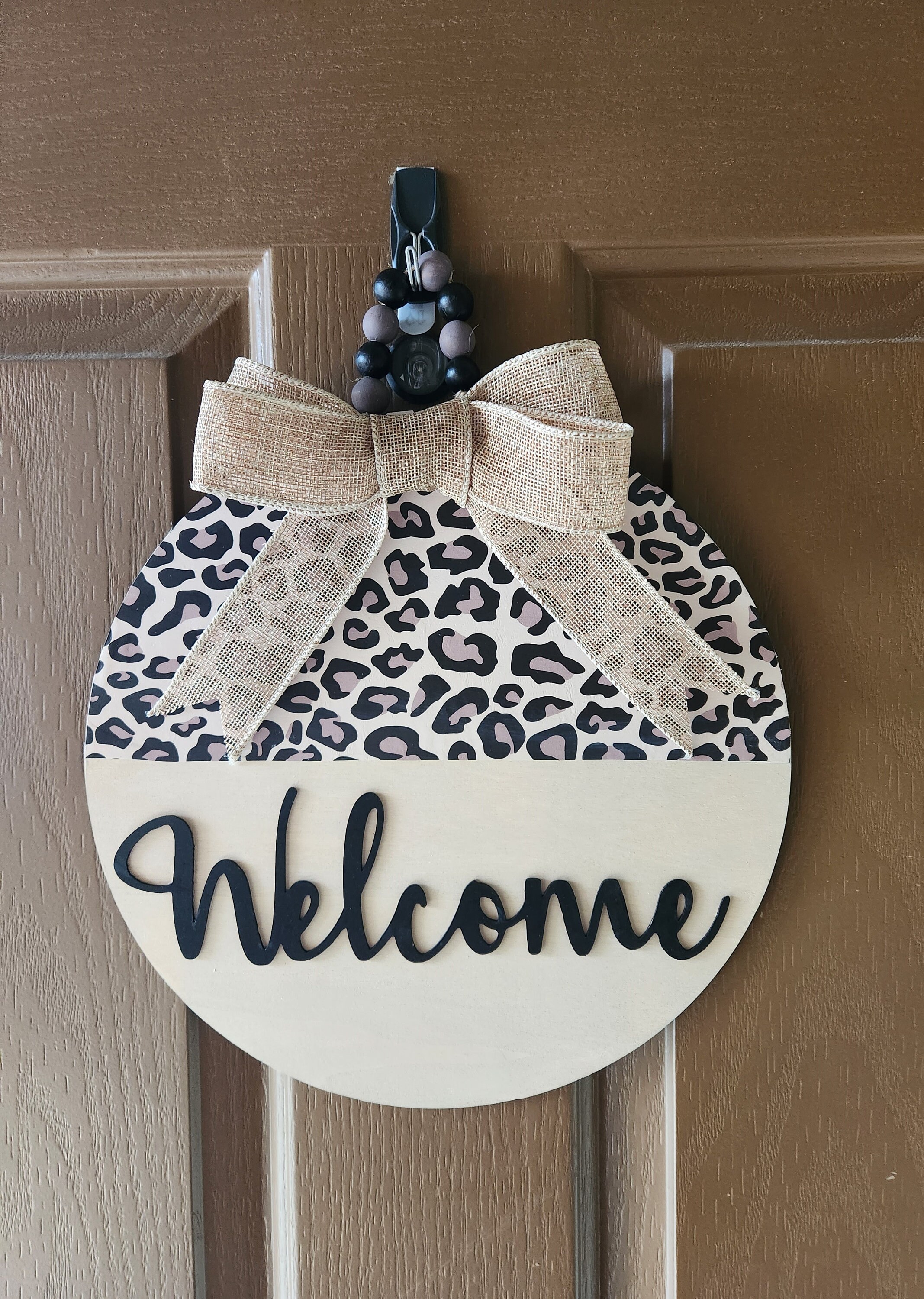 Leopard Print Welcome Sign - Etsy