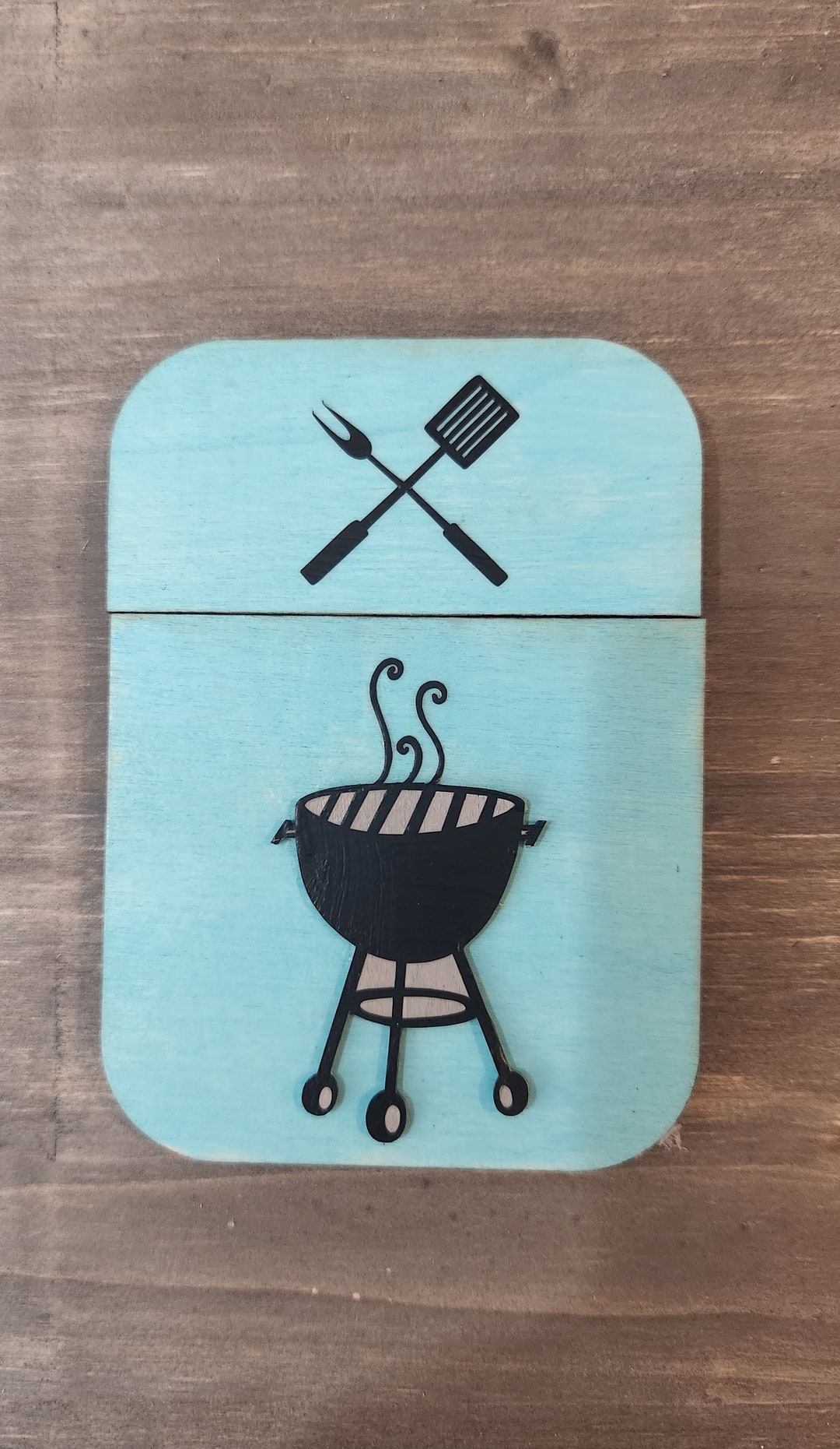 Grill - Wooden Gift Card Presentation Box / Holder - Etsy