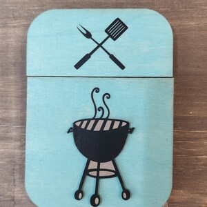 Grill - Wooden Gift Card Presentation Box / Holder - Etsy