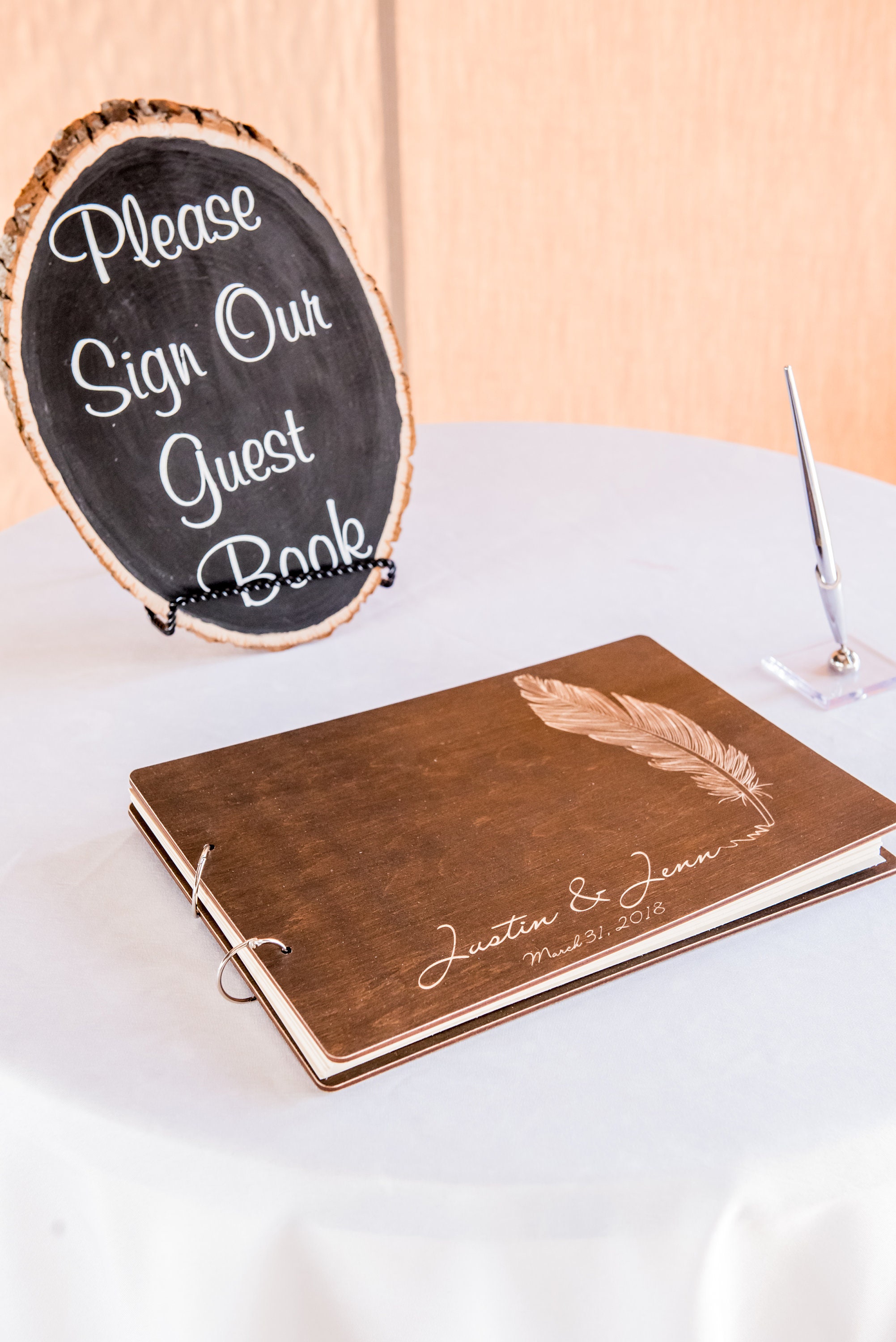 Personalized Wood Slice Signs | Etsy