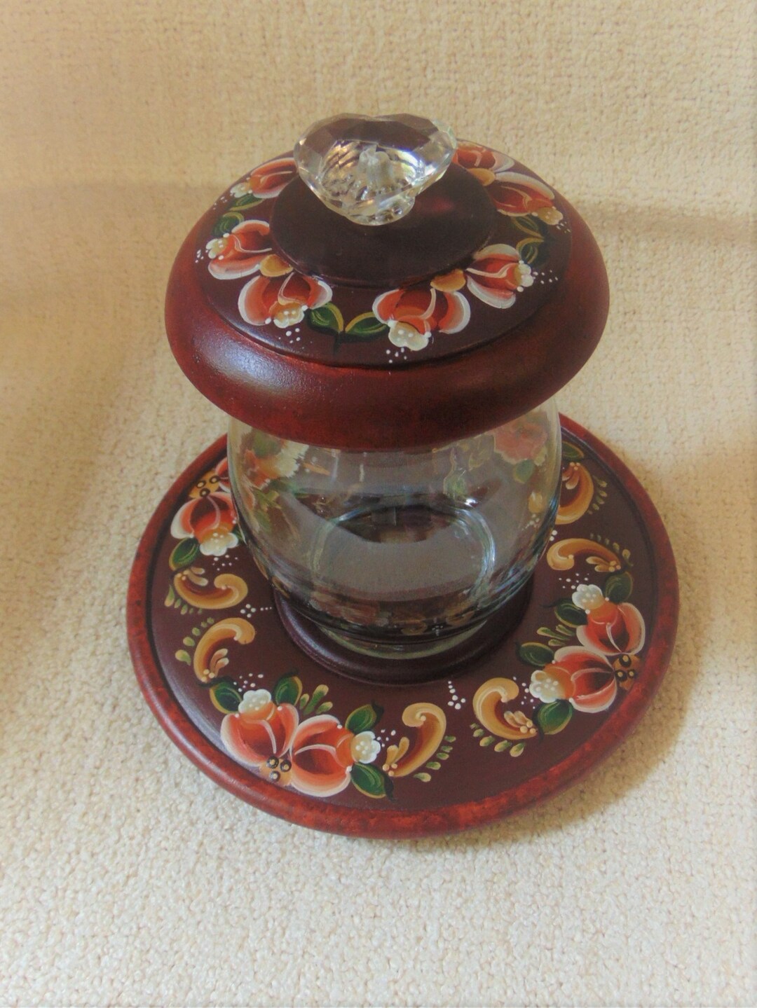 Telemark Design Packet for Candy Dish Server, Heart and Roses - Etsy