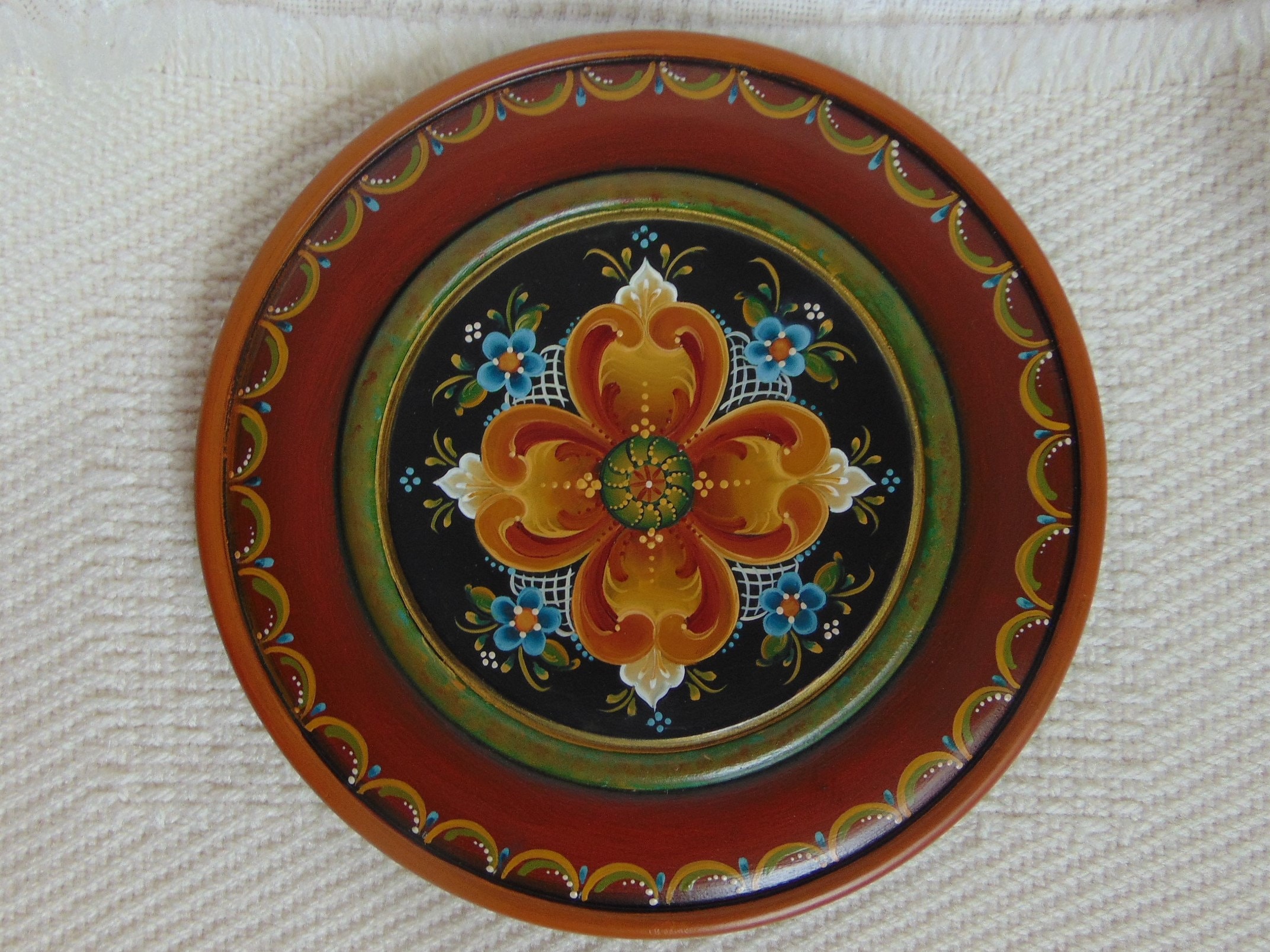 Rogaland 10-inch Nordic Double Beaded Plate Design Packet. - Etsy