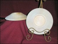 8-inch Tapered Candle Plate, Hand Turned From Basswood. - Etsy