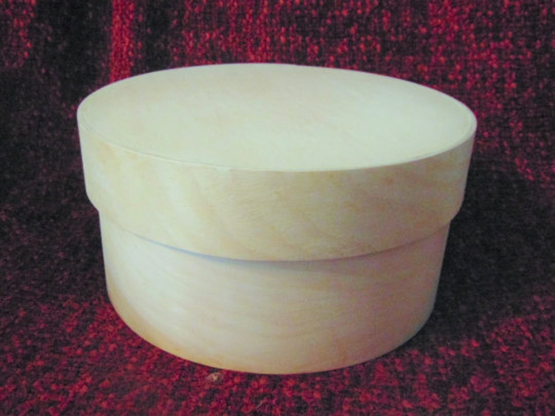 9-inch Round Bentwood Box. - Etsy