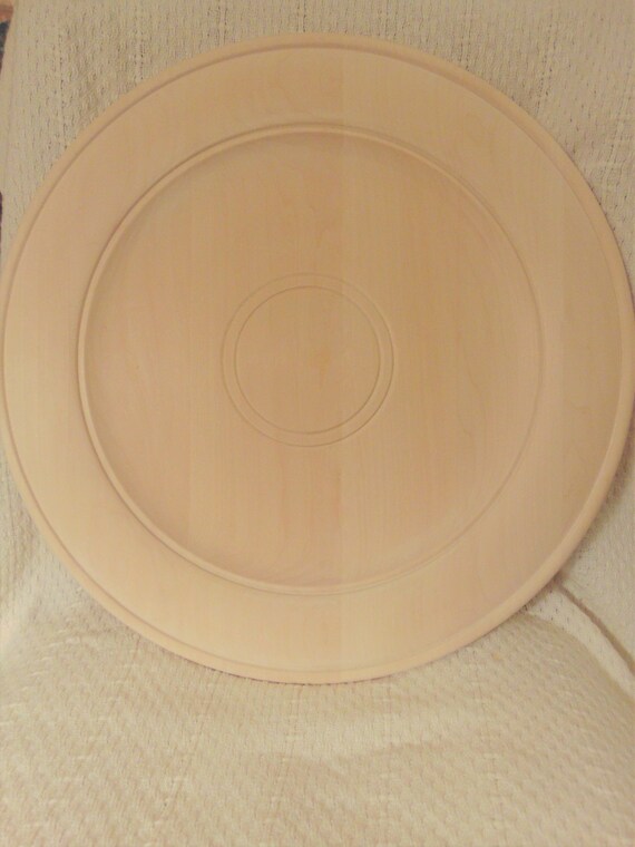 16-inch-deep Center Plate With Grooved Center - Etsy