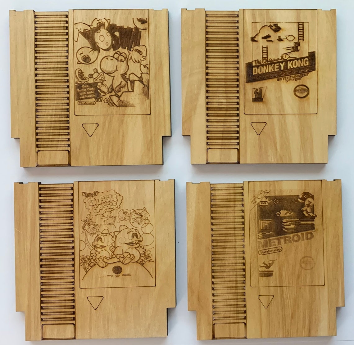 NES Mini Game Wooden Coasters SOLD SEPARATELY | Etsy
