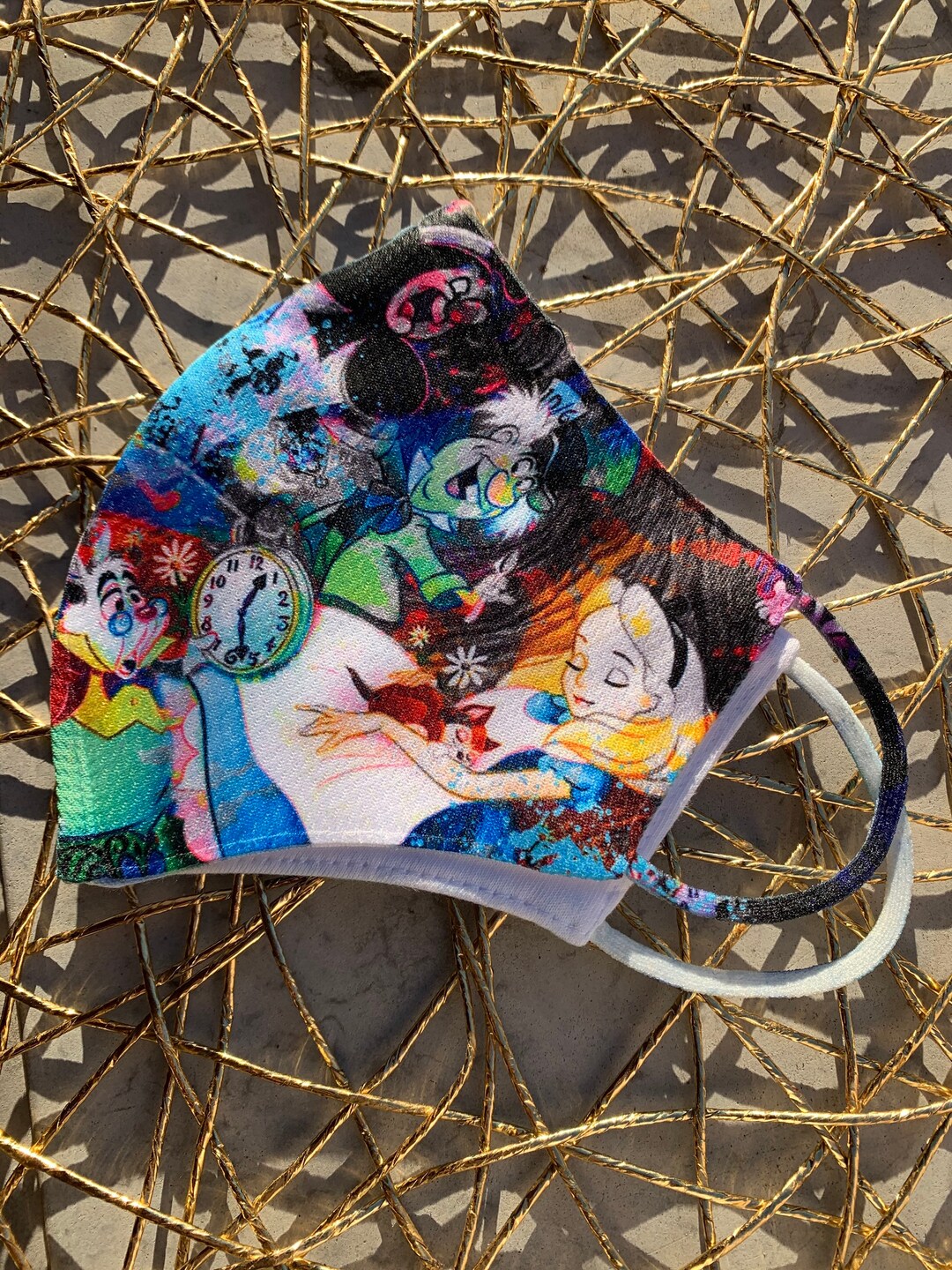 Premium/alice in Wonderland /face Mask/ 1 Items/ Made in USA/ Washable ...