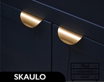 Kopervik // Soft Leather Handle Pulls With Solid Brass Hardware. 4 ...