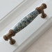 Susaki // Ceramic Blue Wave Handle Pull and Knob Hardware - Etsy