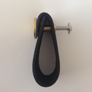 Kopervik // Soft Leather Handle Pulls With Solid Brass Hardware. 4 ...