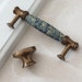 Susaki // Ceramic Blue Wave Handle Pull and Knob Hardware - Etsy