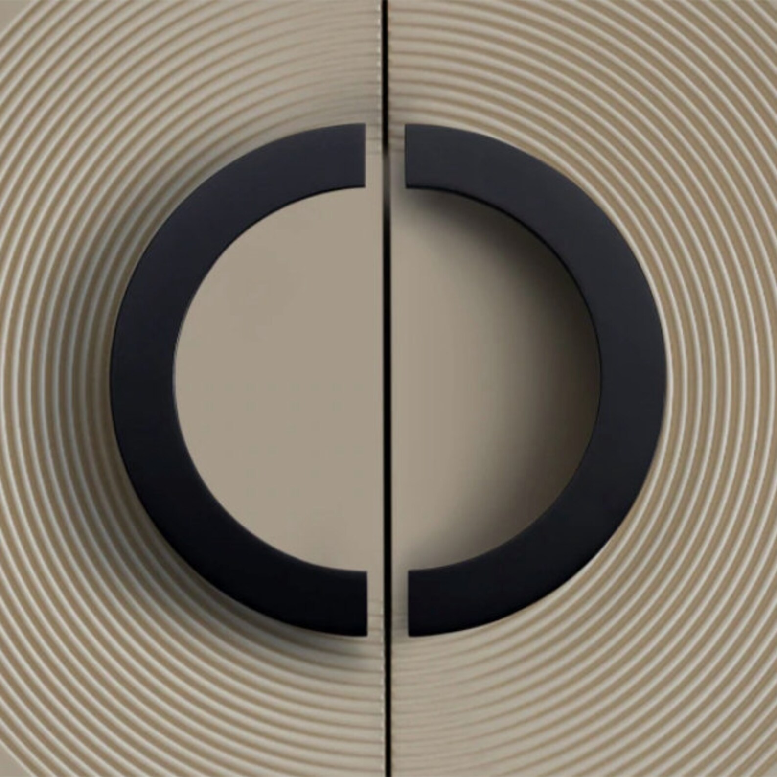 Tervo // Solid Brass Semi-circular Handle Pulls Hardware for | Etsy